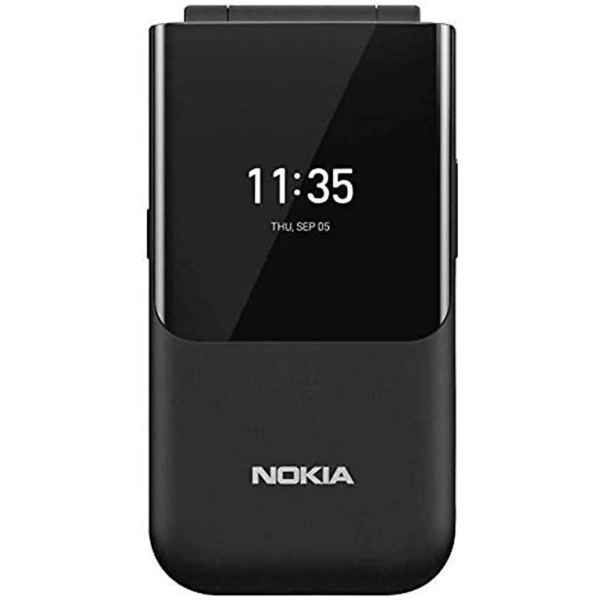 Nokia 2720 Flip 4G 2.8" Dual-core 2 MP Snapdragon 205 Phone, GSM Unlocked Chinese Model, No Warranty (Black)