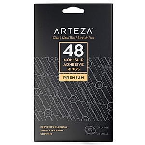 ARTEZA Quilting Rulers Set of 4, Double-Colored Acrylic Sewing Ruler