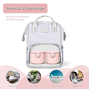 Termichy Baby Formula Dispenser, Portable Milk Powder Dispenser Container with Carry Handle and Scoop for Travel Outdoor Activities with Baby Infant, 8.8OZ, 0.55LB, 250g (Pink)