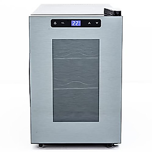 Avanti WCT6C4S Wine Cooler Refrigerator with 6 Bottle Capacity, Thermoelectric Cooling, Freestanding WineCellar, Temperature LED Display, Black