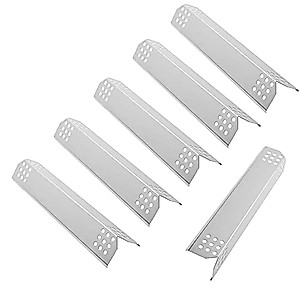WALBZS 14 9/16 inch Grill Heat Plate Shields Flame Tamer Replacement for Grill Master 720-0697 Nexgrill 720-0896B 720-0896C 720-0882A 720-0896 720-0925,Nexgrill Deluxe 6 Burner Grills and Others