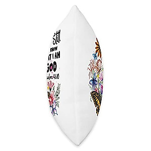 Christian Bible Verse Be Still Know That I Am God Christian Bible Verse Butterfly Be Still Know That I Am God Throw Pillow, 18x18, Multicolor