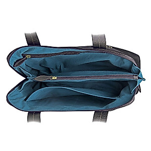 HIDESIGN Cerys Leather Multi-Compartment Tote, Black