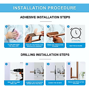 Paper Towel Holder for Kitchen - Drilling Free Wall Mount Paper Towel Holder, Aluminium Paper Towel Rack with Adhesive and Screws, Adhesive Paper Towel Holder Under Cabinet.
