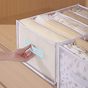 Spida Mount Foldable Sheet Organizer, Bed Sheet Organizer Foldable, Individual Foldable Bed Sheet Set Organizer, Sheet Organizer Foldable Box (white, 2 pcs 5 grids)