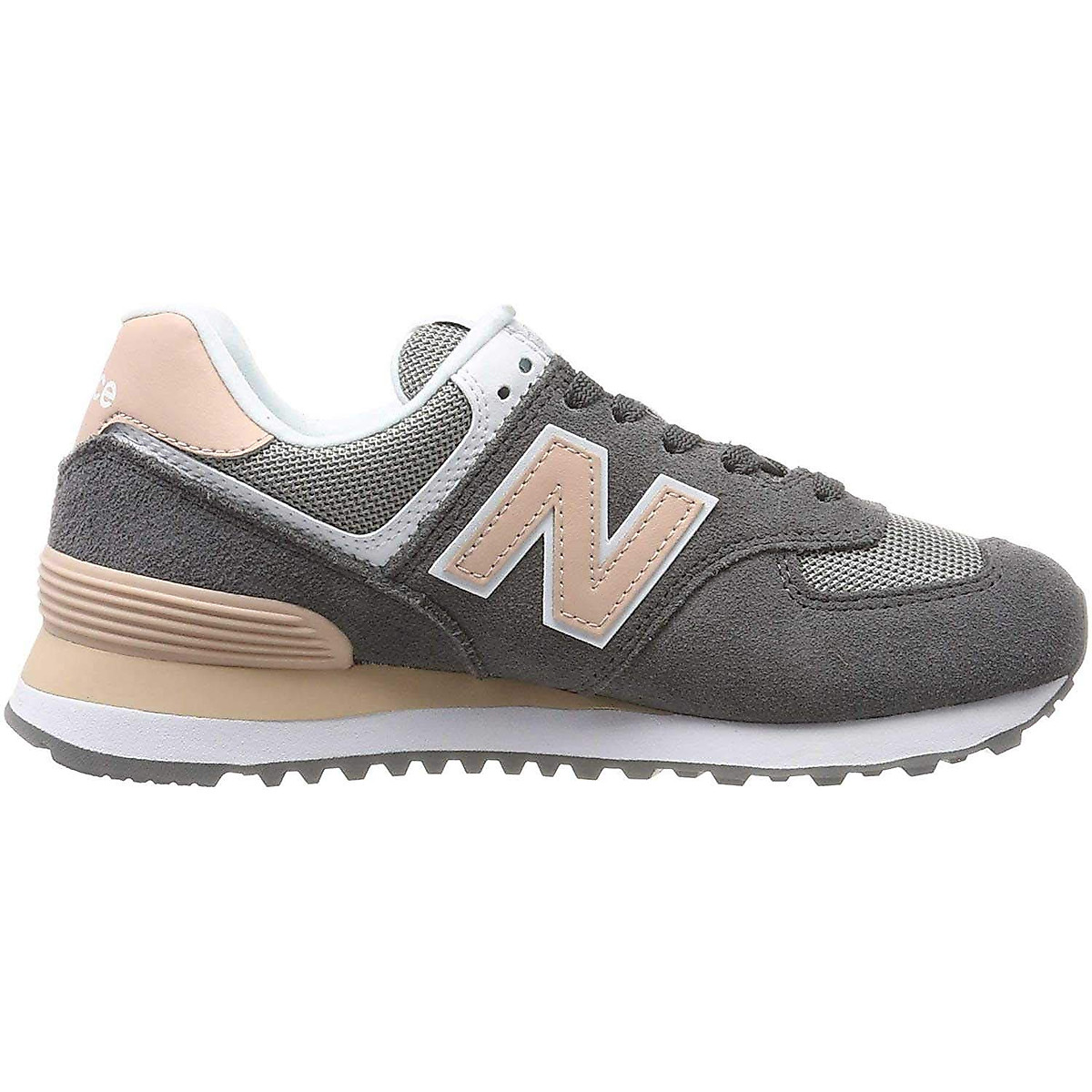 New Balance Women's 574 V2 Classic Suede Sneaker, Light Blue/Varsity Red, 7