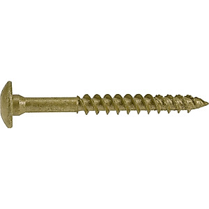 Power Pro 47874 Lag Screws, 5/16" x 2-1/2", Star Drive Construction Lag Screws, Rust Resistant, Ceramic Coated Bronze, 5lb Tub, 175 pcs