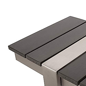 Christopher Knight Home Quay Dining Sets, Gray + Silver + Taupe