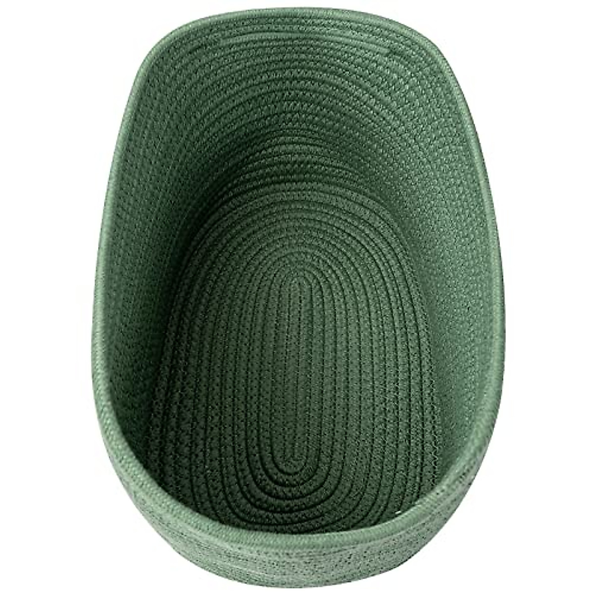 CubesLand Woven Basket for Organizing/Storage,Cube Shelf Closet Storage Baskets Bins Set 3,Long-lasting &Skin-friendly Toy Storage Basket Bin,Stylish Room Decor Basket, Cotton Rope Basket,Green Basket for Shelves