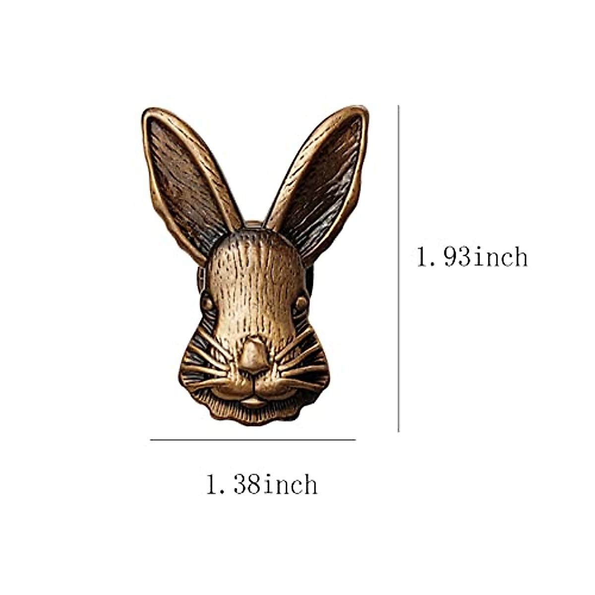 LB-LAIBA Rabbit Coat Hooks, Animal Wall Hook, Decorative Wall Hooks Rack Hangers for Hanging Hats Jacket Bags Closets Towels Keys Scarf Home Kitchen Wall Hangers 4 Pieces