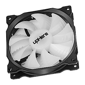 uphere 3-Pack Long Life Computer Case Fan 120mm Cooling Case Fan for Computer Cases Cooling 15LED White,15W3-3