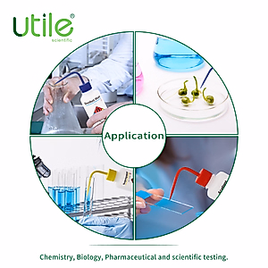 Utile Isopropanol Self-Venting Safety Wash Bottles, 4pcs of Vol.500ml, Narrow Mouth Squeeze Bottle, LDPE Material with PP Material Closure, 5511.0471.4