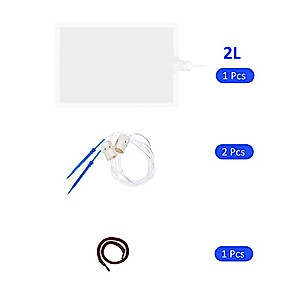 M METERXITY 1 Pack Plant Drip Bag - Plants Drip Irrigation, Automatic Drop Watering Adjustable Valve, Apply to Outdoor/Garden (2L, Clear)