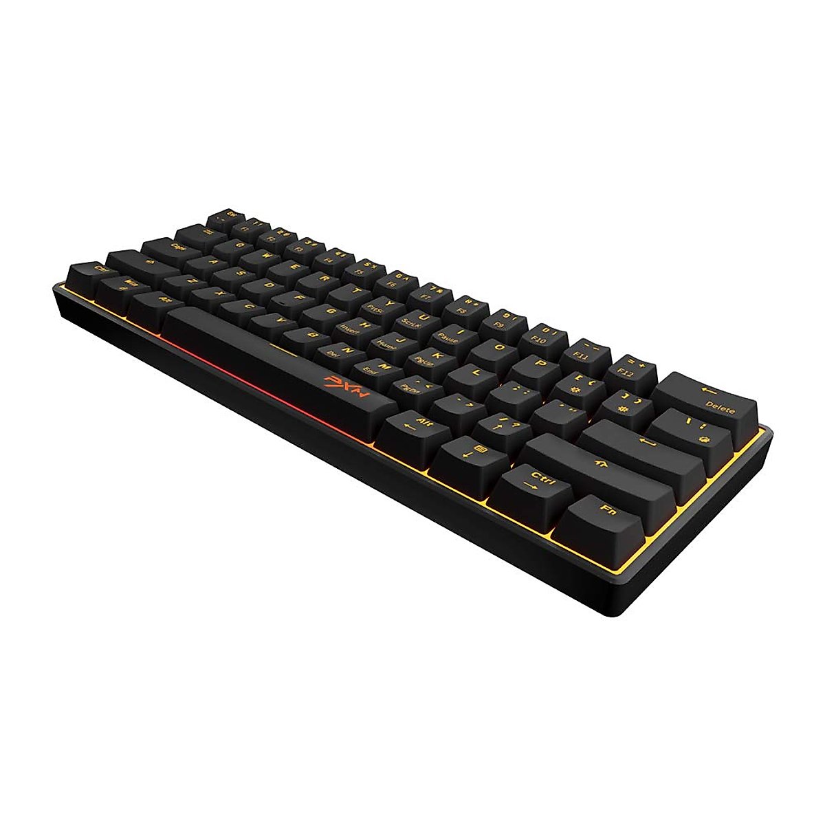 PXN K30 60% Mechanical Keyboard Wireless Mobile Gaming Keyboard Backlit Wired LED Mini Compact Keyboards Compatible with Android PC Laptop (Black)