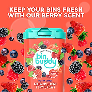 Bin Buddy Mixed Fresh Citrus & Berry, 450g, Pack of 6, Bin Freshener Deodoriser Powder, Leaves Your Bin Smelling Great, Suitable for Indoor and Outdoor Bins