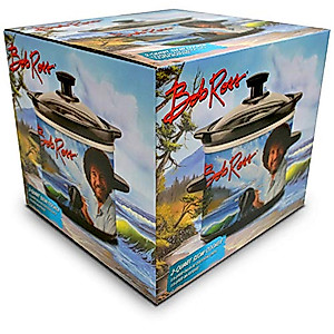 Uncanny Brands Bob Ross 2 Quart Slow Cooker- Happy Little Tree Appliance