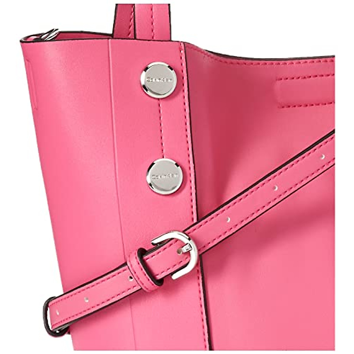 Calvin Klein Quinn North/South Mini Tote Crossbody, Pink Flambe