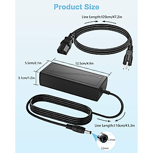 Aclorol 12V Power Supply 12V 6A 72W 100V-240V / 110V - 220V AC to DC Adapter 12 Volt 6 amp Converter 5.5x2.5mm Plug for LED Strip Pixel Rope Light Wireless Router ADSL Cats IP Camera