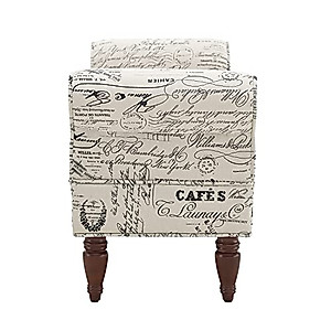 Linon Lillian Bench, Linen