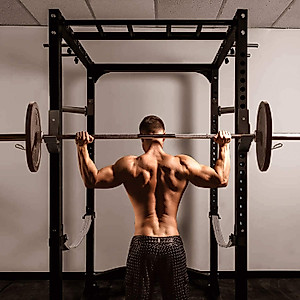 Yes4All Power Rack J-Hooks 2x2 + Weight Holder Attachment 2x2