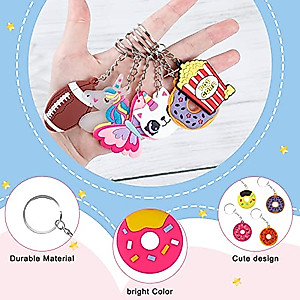 Stondino 62Pcs Video Game Party Favors Key Chains Bulk Keychains for Kids Party Favors Keyrings Bulk Mini Keychain for Classroom Prizes Kids Birthday Party Favor Gift Kids Goodie Bag Stuffers
