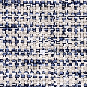 Dash and Albert Journey Blue Handwoven Indoor/Outdoor Rug, 8 X 10 Feet, Blue/Grey Geometric Pattern