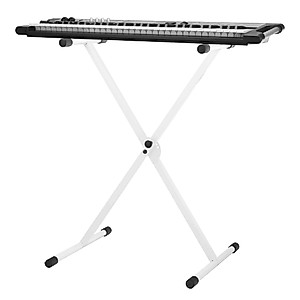 Classic Cantabile X Keyboard Stand Height Adjustable White