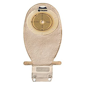 Coloplast Sensura #15521 One Piece EasiClose Wide Outlet 3/8" to 3" Non-Convex Standard Wear, Transparent - Pack of 20