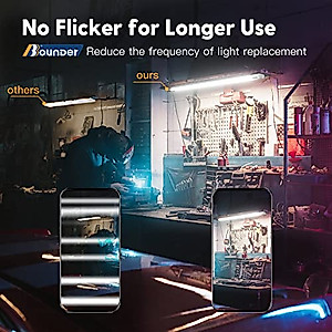 BBOUNDER 20-Pack Linkable LED Utility Shop Light, 4 FT, 4000 LM, 6500K Cool Daylight, 48 Inch Integrated Fixture for Garage, 40W Equivalent 250W, Surface + Suspension Mount, White