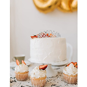 Tihebax 60th Birthday Sash and Tiaras for Women, 60th Birthday Decorations Women Fabulous Sash and Crown for Women 60 & Fabulous Birthday Gifts for Happy 60th Birthday Party Favor Supplies (Silver)