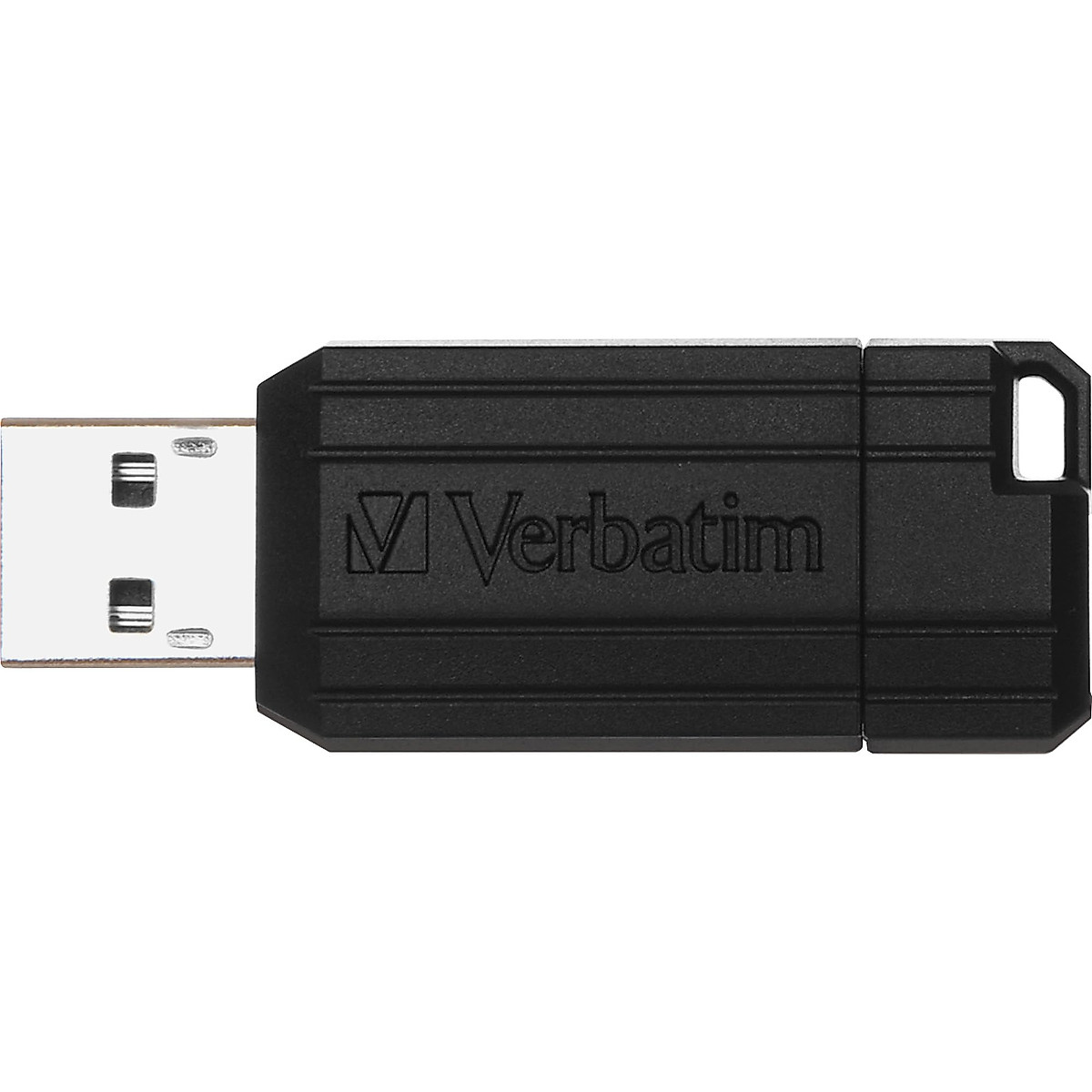 Verbatim 32GB PinStripe Retractable USB 2.0 Flash Thumb Drive – 10 Pack – Black