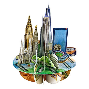 SANTORO Pirouette, 3D Pop Up Greeting Card, Birthday Card - New York City - For Him, For Her, Birthday, Thank You, Travel