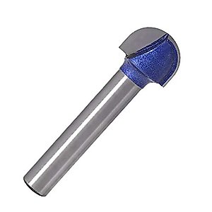 Wolfride 4pcs Core Box Router Bit 1/4 Inch Shank Round Nose Cove Box Router Bits