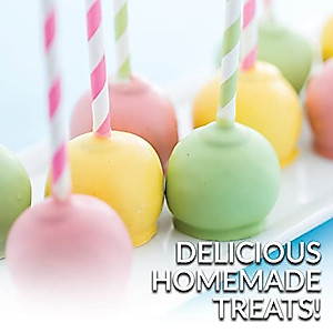 Nostalgia MyMini Cake Pop Maker, Compact Dorms, Apartments, Non-Stick Cooking Surface Makes 7 Mini Treats Easy-to-Clean, Perfect for Bite-Sized Desserts or Snacks, Keto Friendly, Purple