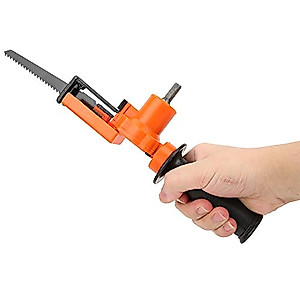Reciprocating Saw Adapter Woodworking Electric Drill Tool Accessory with Non Slip Handle Plastic and Iron for Wood Cutting