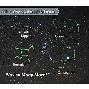 Constellation Blanket Glow in The Dark | Multiple Sizes | Popular Astronomy Constellations | Space, Solar System, Stargazing, Star Lovers & Astronomers Gift | Men, Women, Teen, Boys & Girls (80x60in)