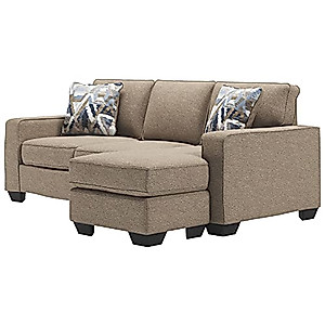Signature Design by Ashley Greaves Modern Sectional Sofa Couch with Convertible Chaise Lounge, Gray