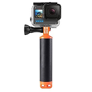 Suptig Floating Hand Grip Handle Mount Pole Mount Handle Mount Accessories For Gopro Hero 11 Hero 10 Hero 9 Hero 8 Hero 7 Hero 6 Hero 5 Hero 2018 Hero 4 Hero Session Gopro Max and AKASO Action Cameras