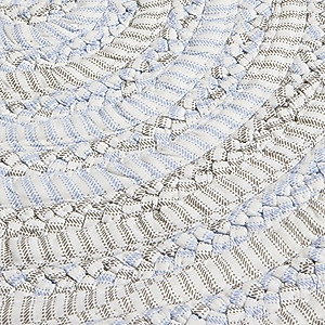 Colonial Mills Bella Nursery Braided Rug, 4' X 6' , Blue Grey