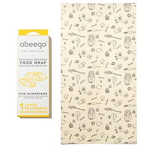 Abeego, The Original Beeswax Food Storage Wrap - One Natural, Giant 13 x 24" Sheet