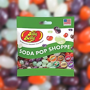 Needzo Movie Night Snack Mix Soda Pop and Buttered Popcorn Jelly Beans, Gourmet Chewy Candy for Boys or Girls, Shareable Bagged Candies, Pack of 2