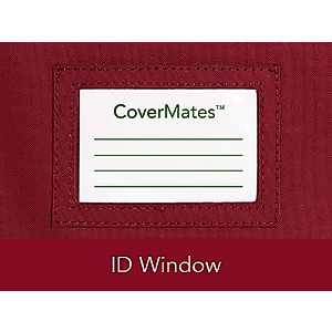 Covermates Keepsakes - Zip-Top Storage Box - Heavy Duty Polyester- Reinforced Handles - Stackable Design - Indoor Storage-Scarlett Red