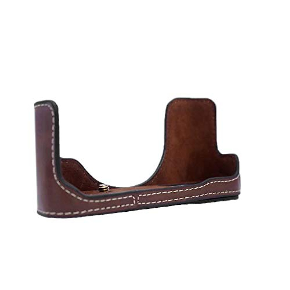 kinokoo Camera Leather Half Case Bottom Case for Fujifilm FinePix X20, X10 PU Leather Bottom Open-able(Coffee)