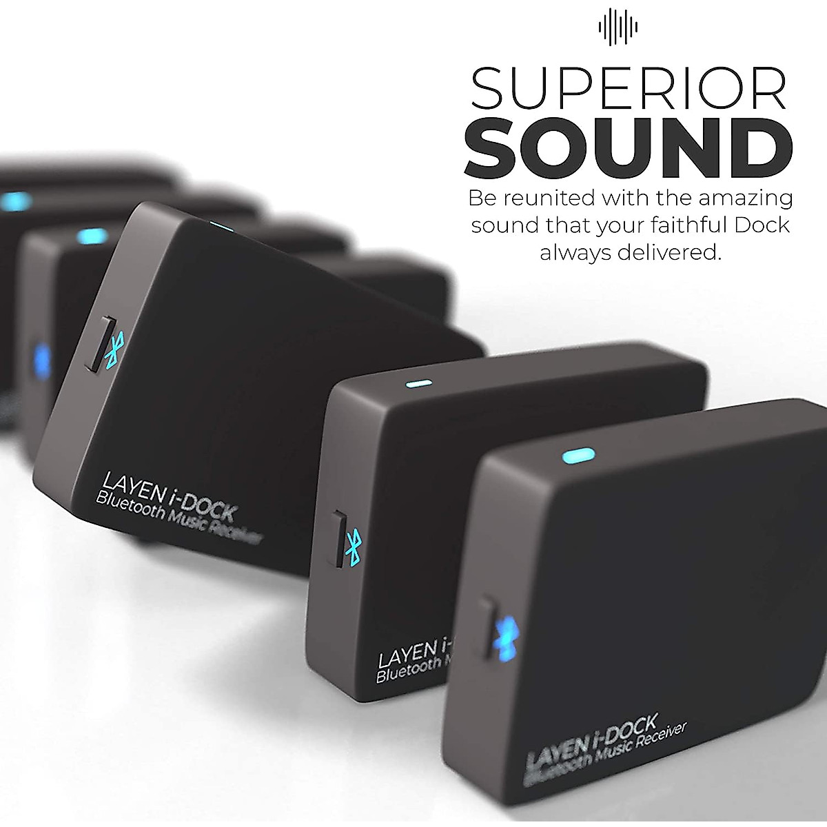 LAYEN BS-1 30 Pin Bluetooth Adapter Audio Receiver for Bose SoundDock and iPod iPhone Docking Station - Wireless Bluetooth Converter for Speakers with 30 Pin (Not Suitable for Cars)