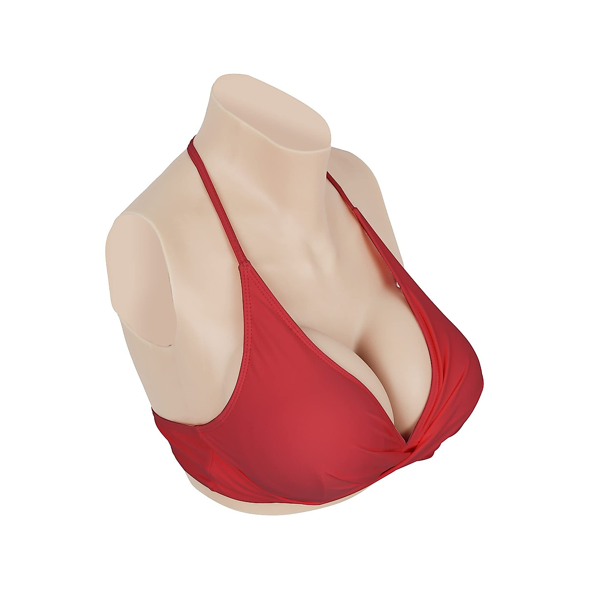 KUICEO Silicone Breastplate B Cup Fake Boobs Breast Forms Realistic Fake Breasts for Crossdresser Transgender Drag Queen