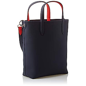 Lacoste womens Anna Vertical Shopping Tote Bag, Sinople/Navy Blue-aconit-white, One Size US