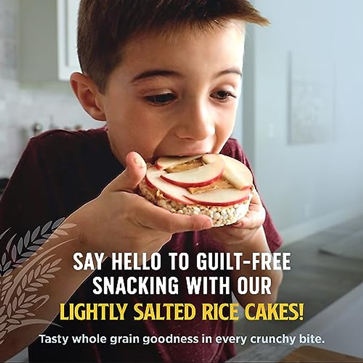 Lundberg Rice Cakes - Organic Whole Grain Brown Rice Cakes, Lightly Salted, Healthy Snacks for Adults and Kids, Gluten-Free Snacks, Organic Snacks, Vegan, 8.5 Oz (Pack of 6)