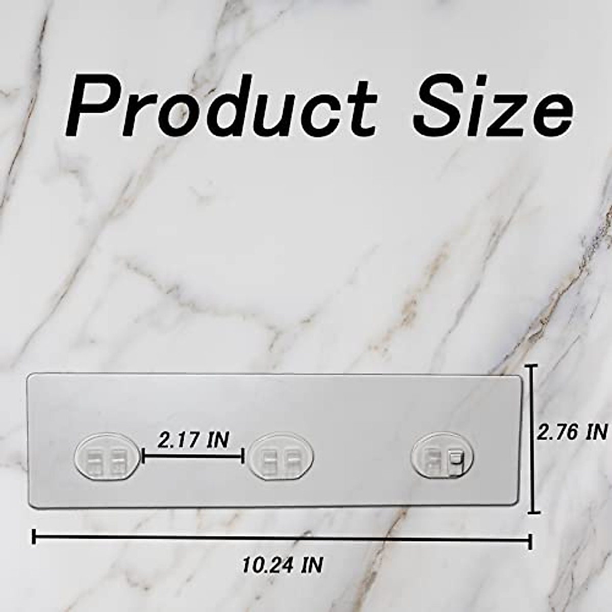 Shower Caddy Adhesive Replacement 4 Pcs, Strong Waterproof Transparent Shower Adhesive Hanging Hooks No Drilling for Shower Caddy Corner Shelf, Soap Holder, Bathroom Storage Shelves (Transparent)