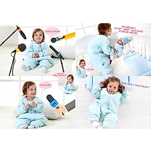 RESTCLOUD Baby Sleep Bag with Feet Winter, Wearable Blanket with Legs, Sack for Toddler Thicken 2.5 TOG (18-36 Months, Medium) Blue