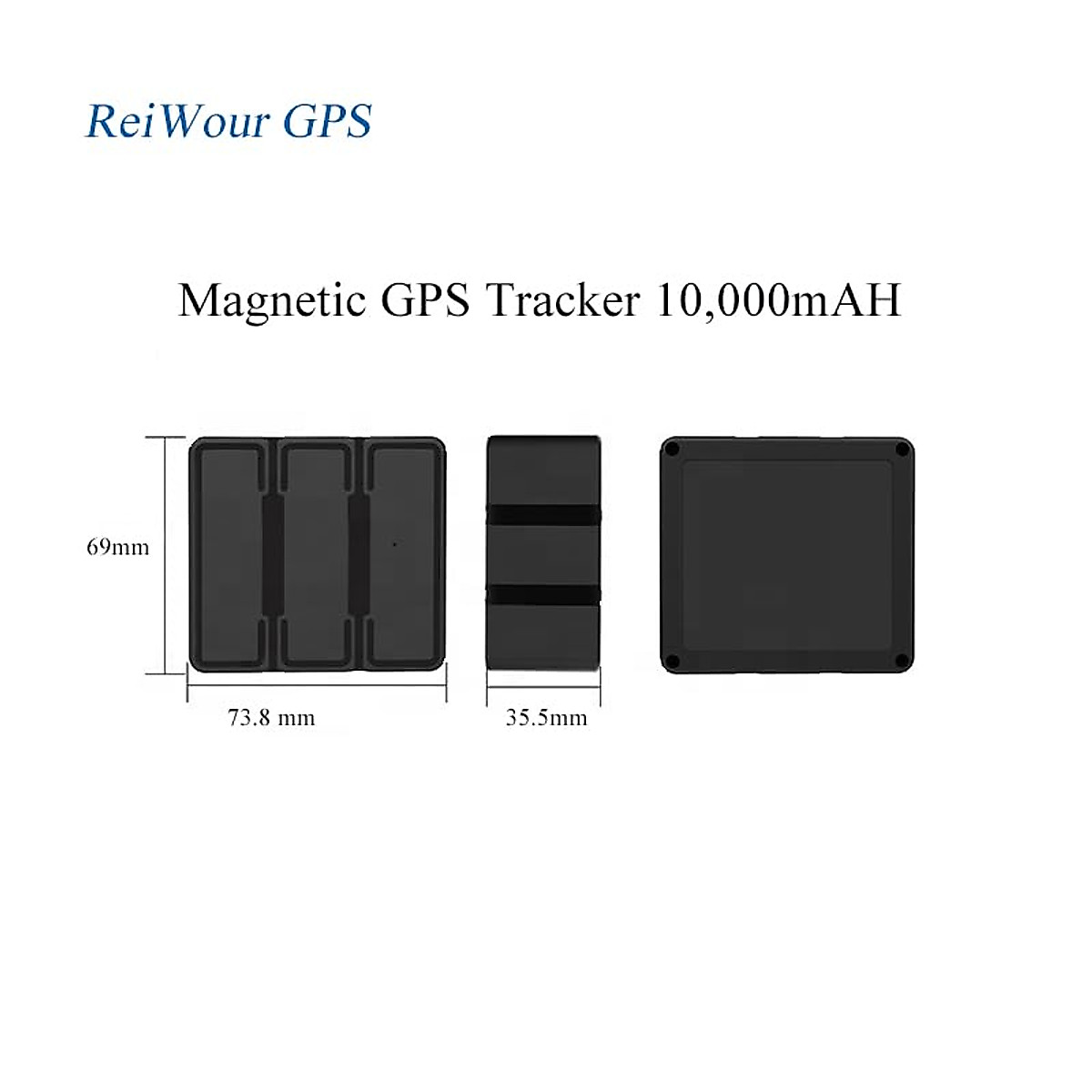 Magnetic GPS Tracker for Vehicles Car Tracker Device Hidden Wireless Magnet Car Tracking Device Long Life Battery for Trailer Truck Motorcycle Fleet Tracker One Month Subscription Included